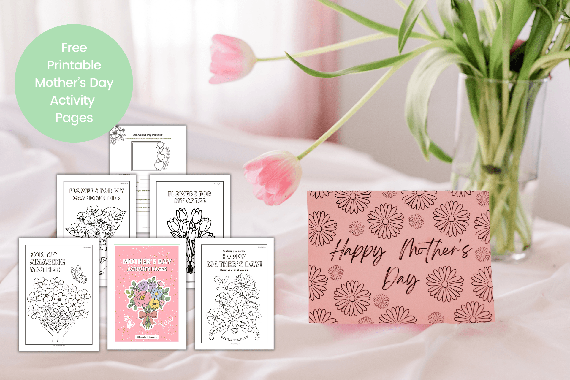Free Printable Mother's Day Activity Pages! - Little Girl Shining