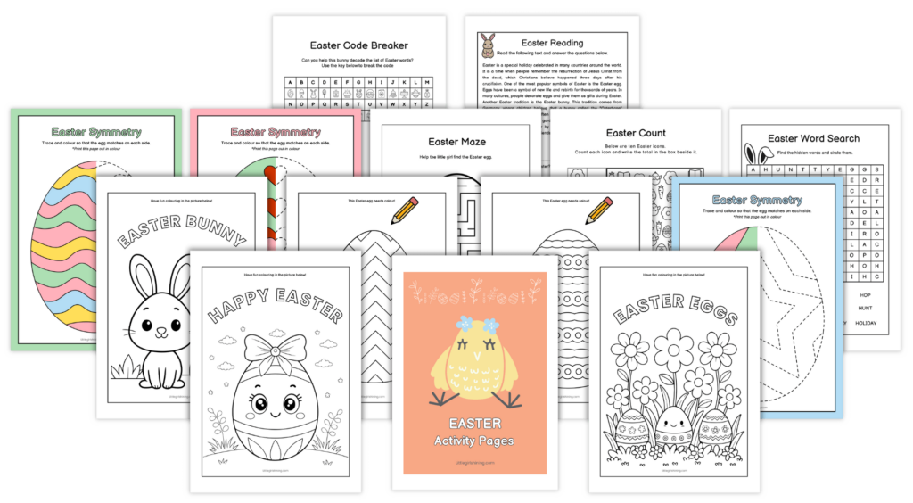 Easter Fun for Little Girls – Grab Your Free Activity Pages! - Little ...