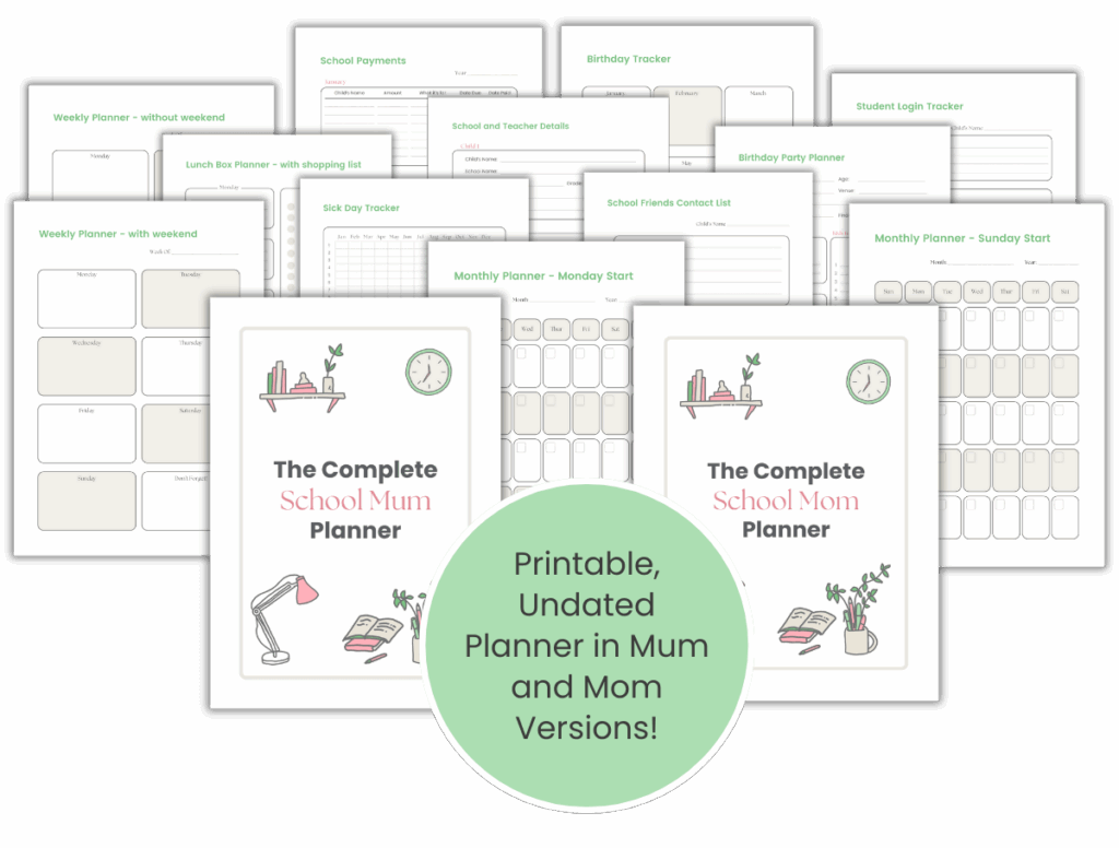 The Complete School Mum Planner: Helping You Stay Organised All School ...