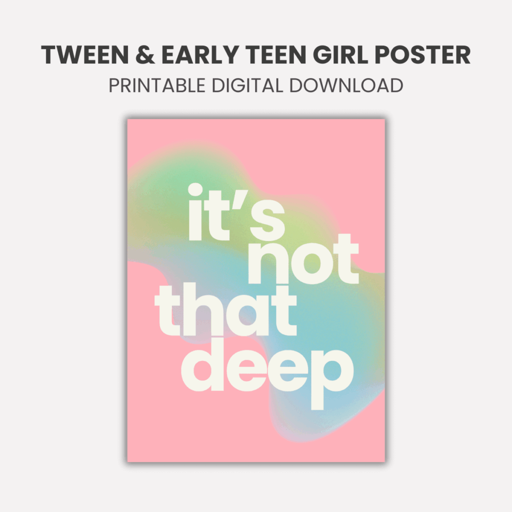 Posters for Tween and Early Teen Girls Archives - Little Girl Shining